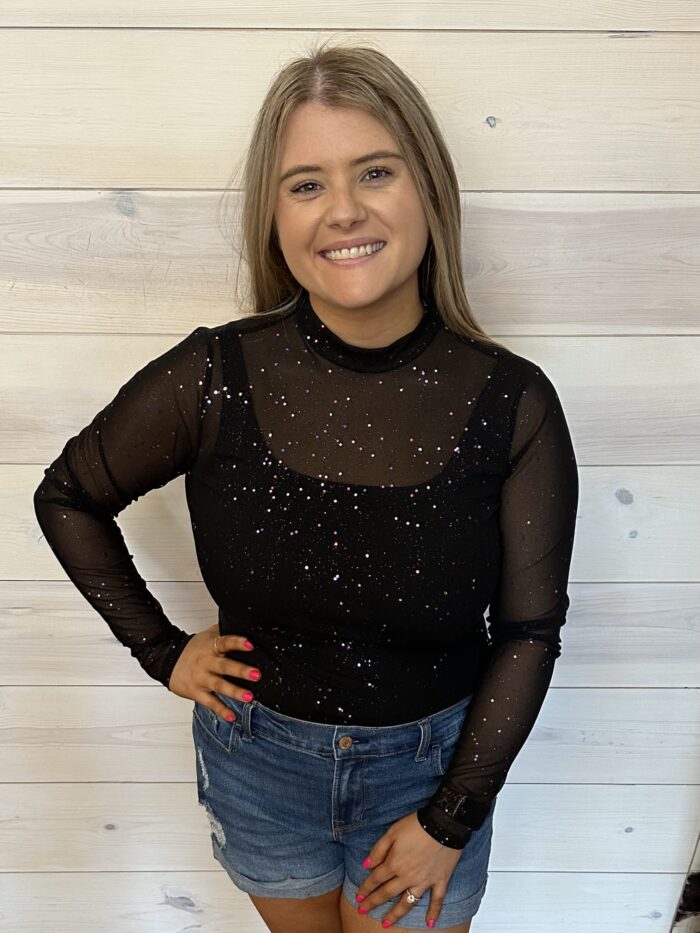 Long Sleeve Bodysuit With Colorful Specs – Rustic Rebel